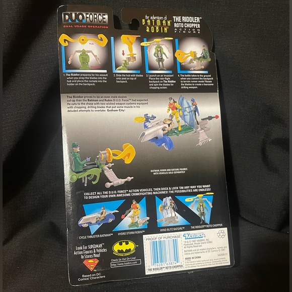 Kenner | Toys | 997 Adventures Of Batman Robin The Riddler Roto Chopper ...